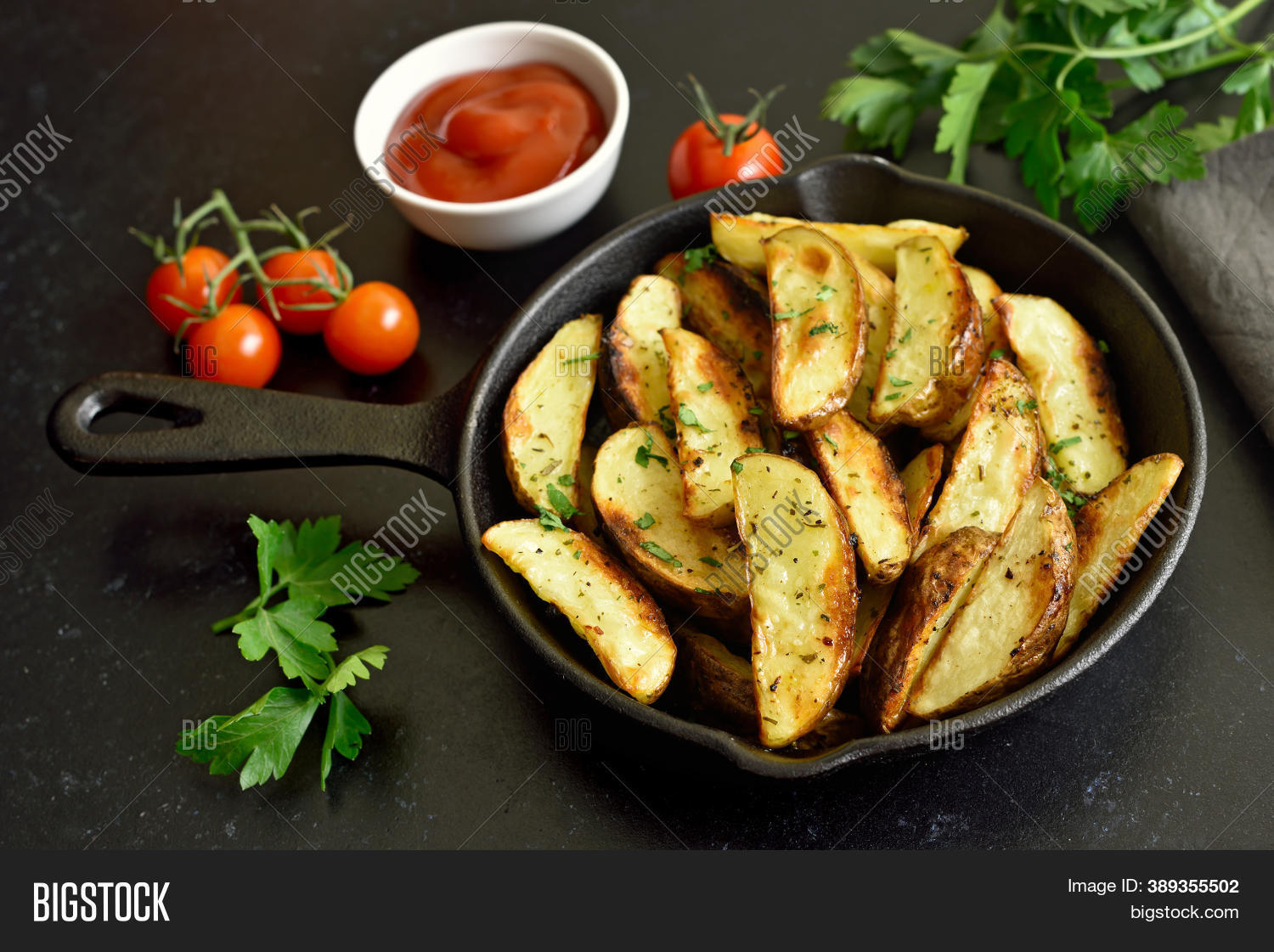 Fried Potato Wedges Image & Photo (Free Trial) | Bigstock