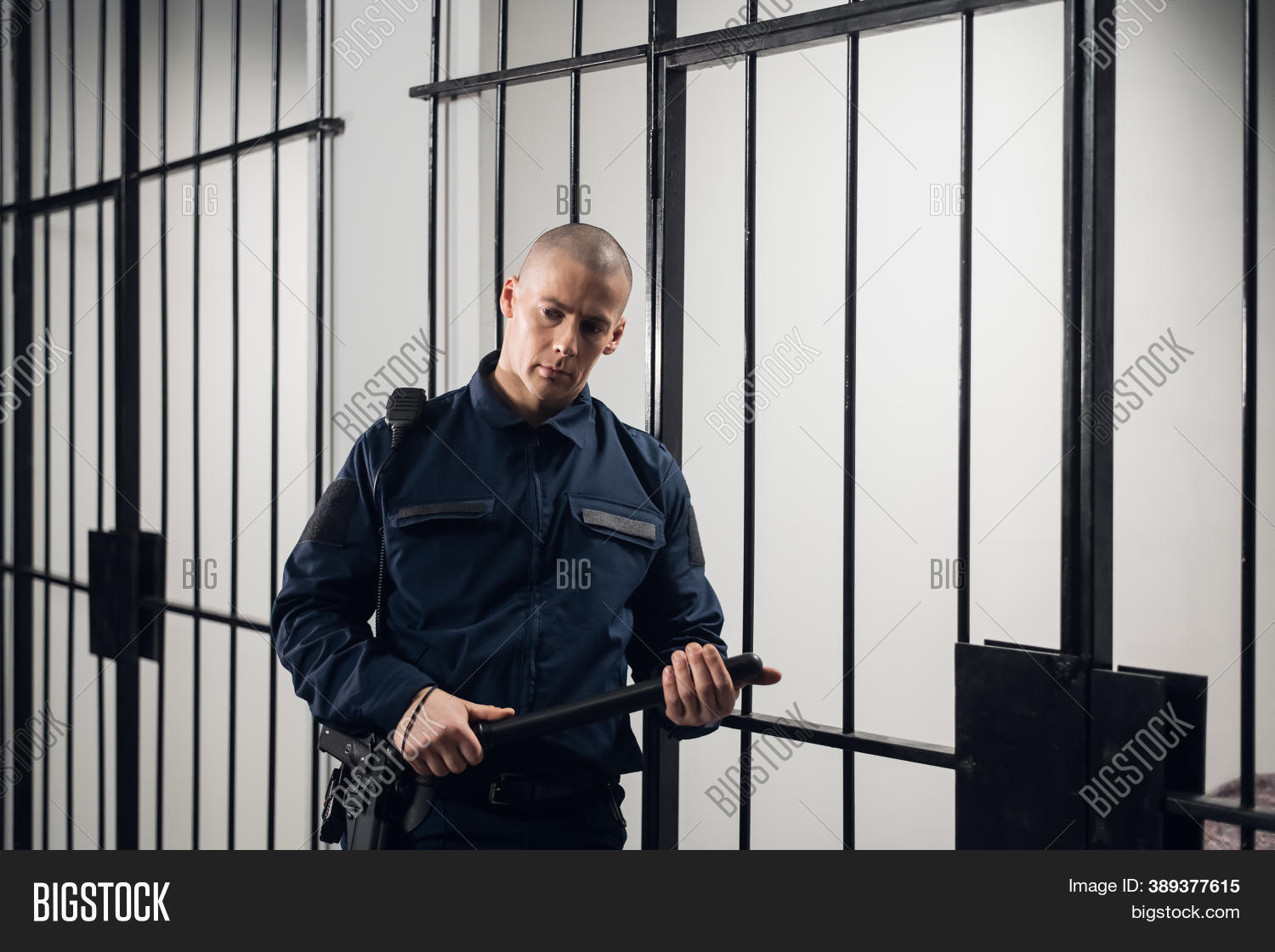 Strict Prison Guard Image & Photo (Free Trial) | Bigstock