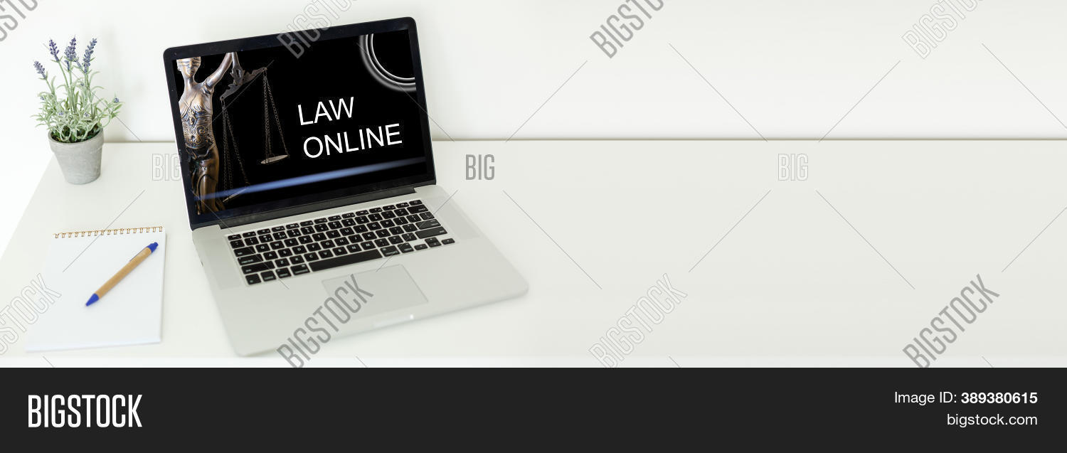Law Online On Laptop Image & Photo (Free Trial) | Bigstock