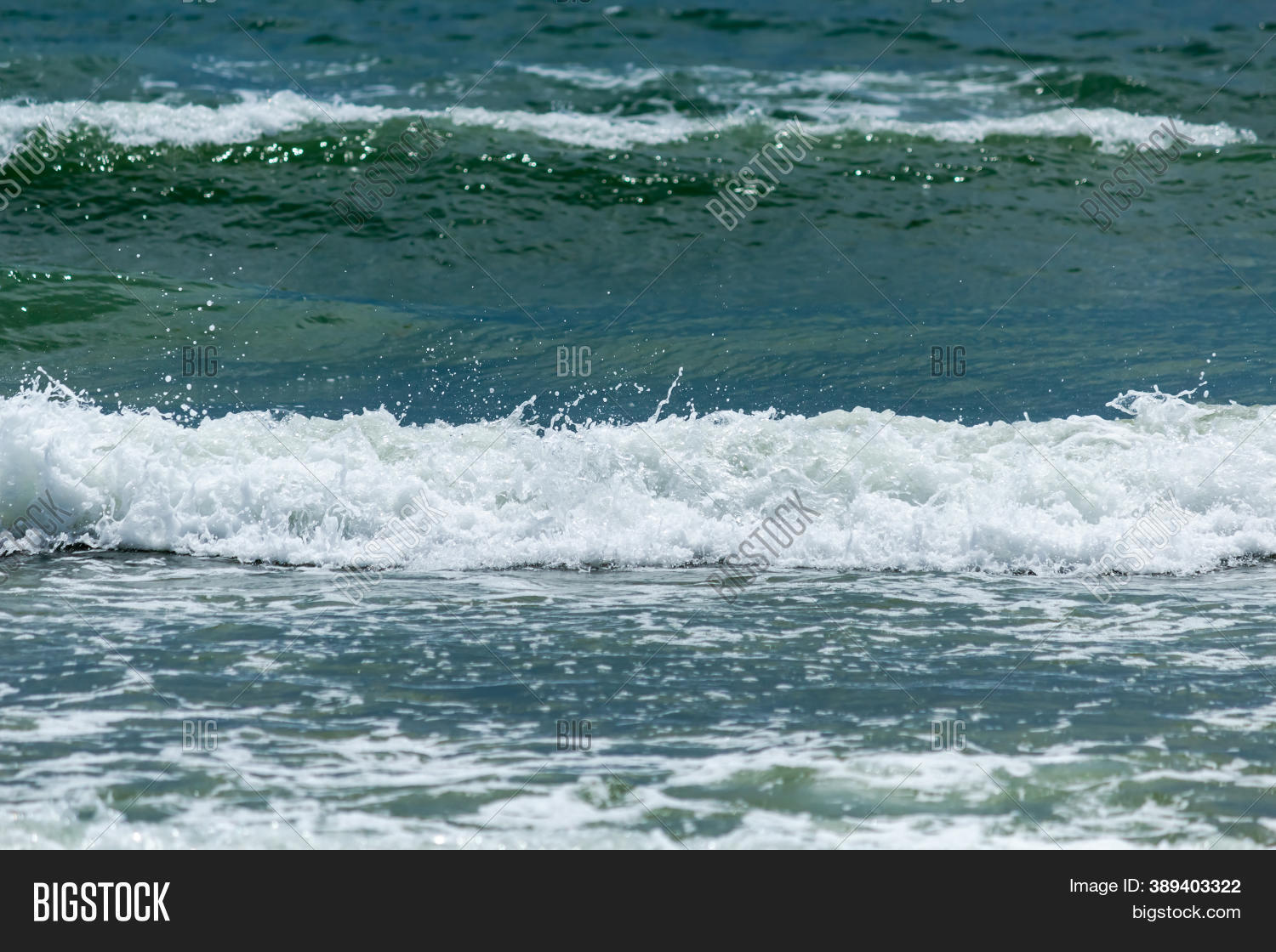 Wave On Azure Sea, Use Image & Photo (Free Trial) | Bigstock
