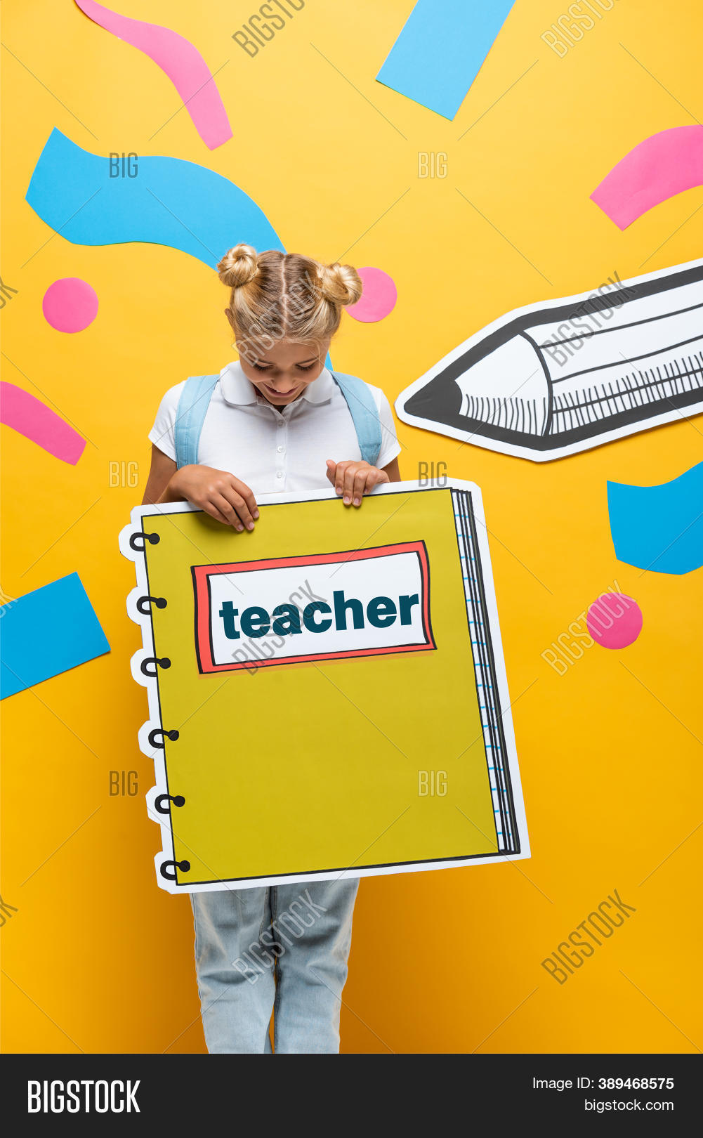 Schoolkid Holding Copy Image & Photo (Free Trial) | Bigstock