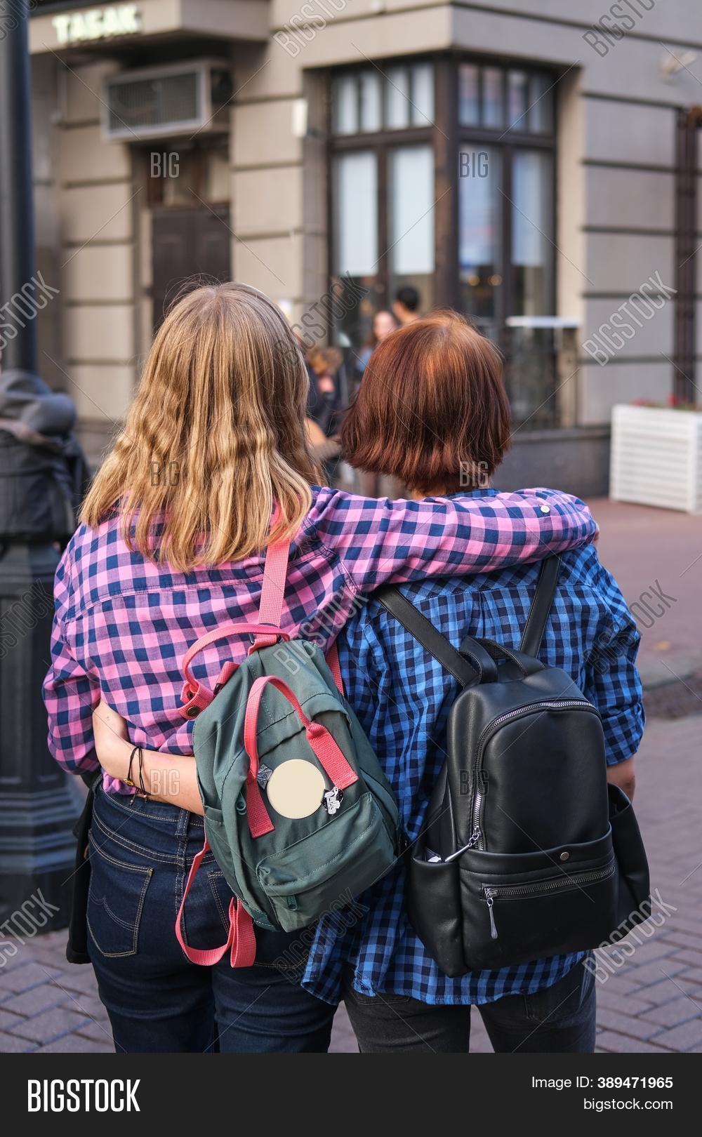 Back View Two Trendy Image & Photo (Free Trial) | Bigstock