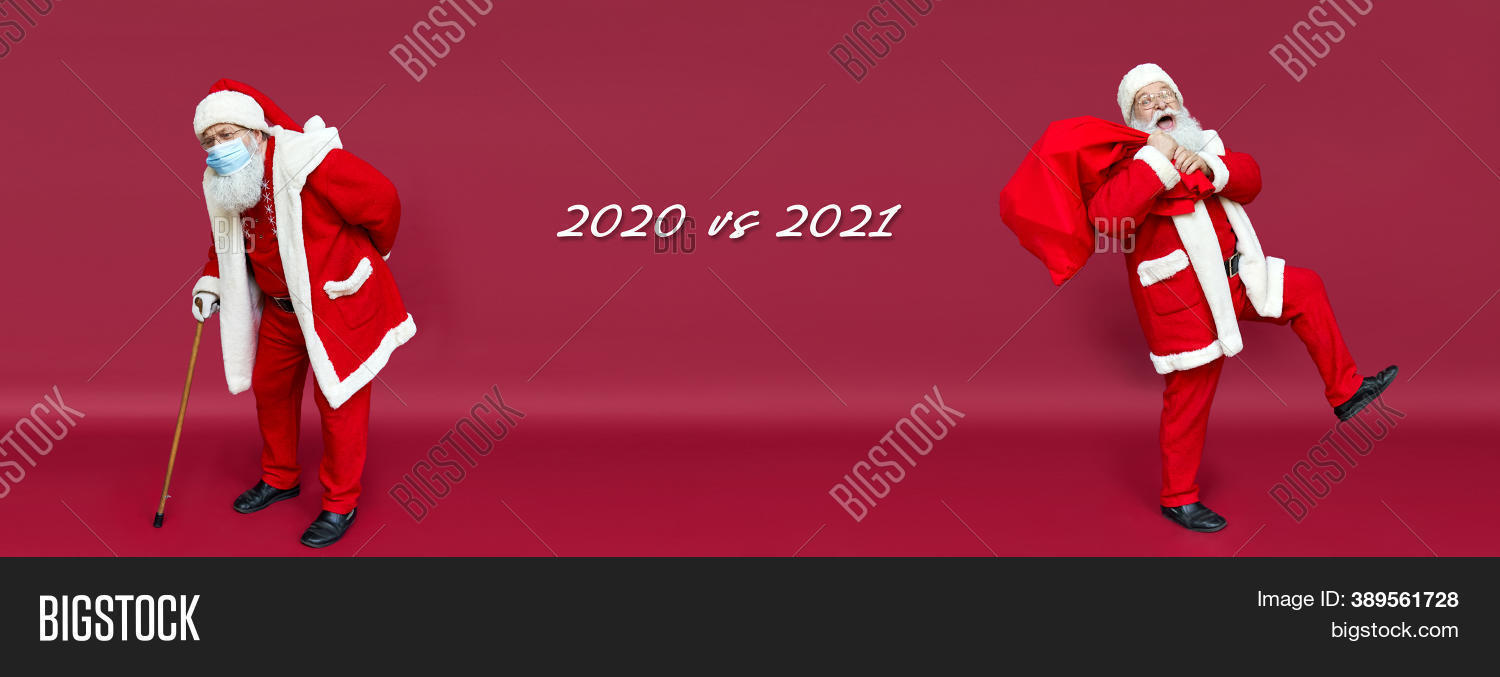 Two Santa Clauses 2020 Image & Photo (Free Trial) | Bigstock