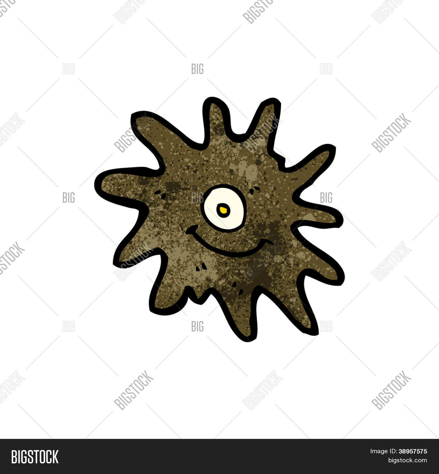 Mud Splat Cartoon Vector & Photo (Free Trial) | Bigstock