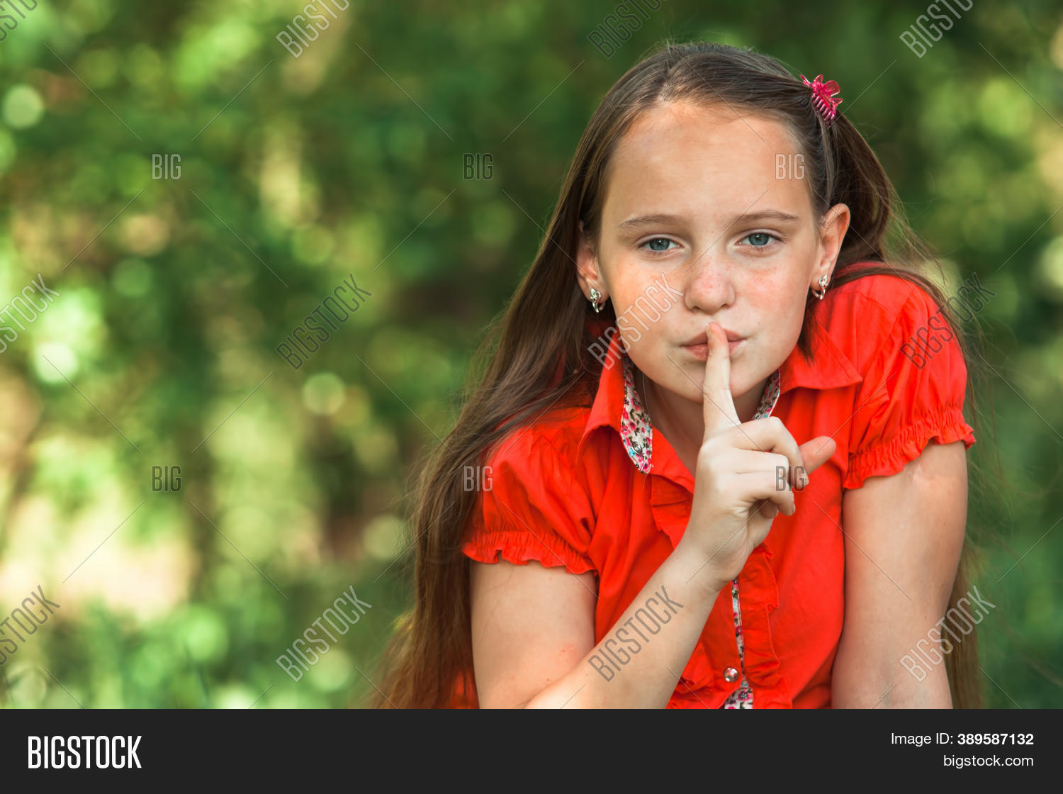Hushing. Teen Girl Her Image & Photo (Free Trial) | Bigstock