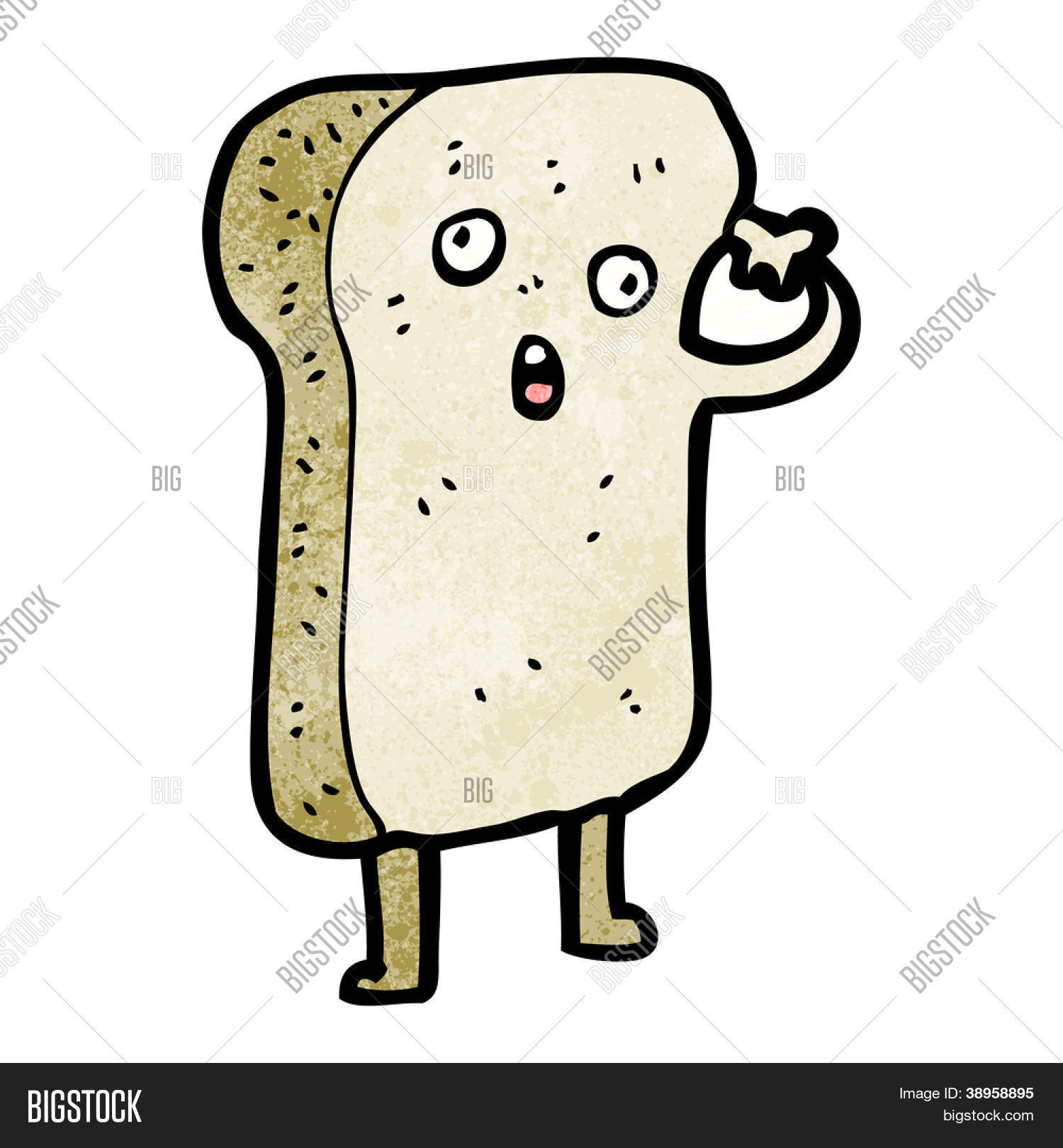 Cartoon Crazy Slice Vector & Photo (Free Trial) | Bigstock
