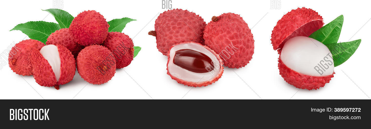 Lychee Fruit Isolated Image & Photo (Free Trial) | Bigstock