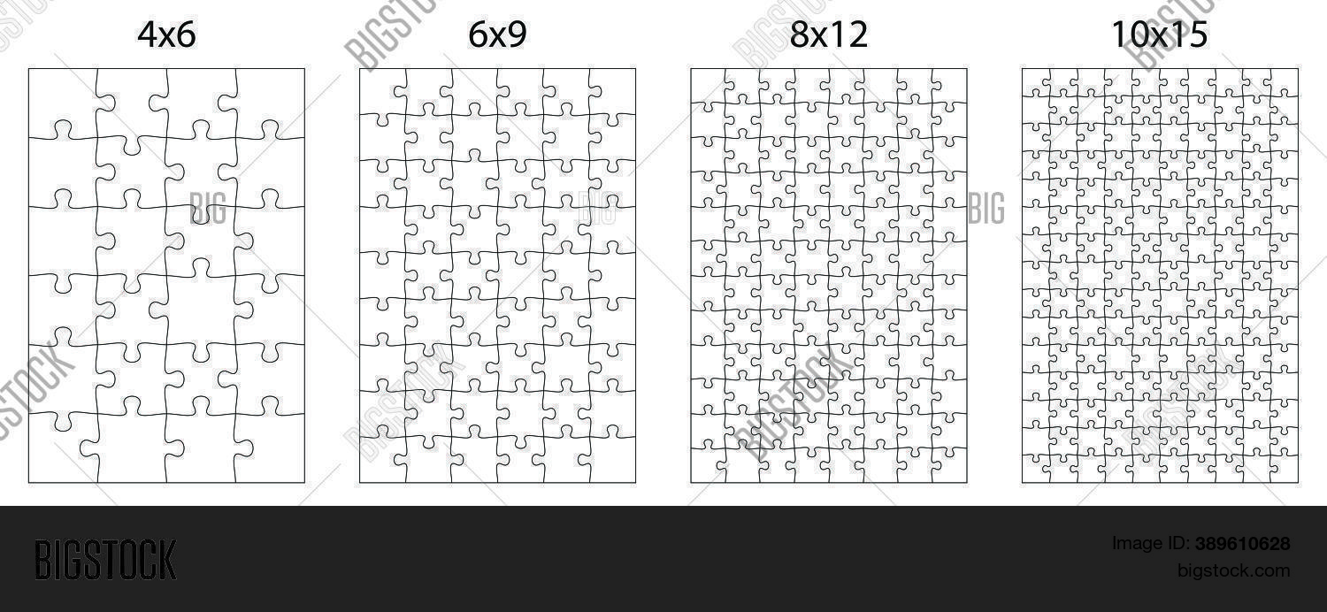Template Puzzle Vector & Photo (Free Trial) | Bigstock
