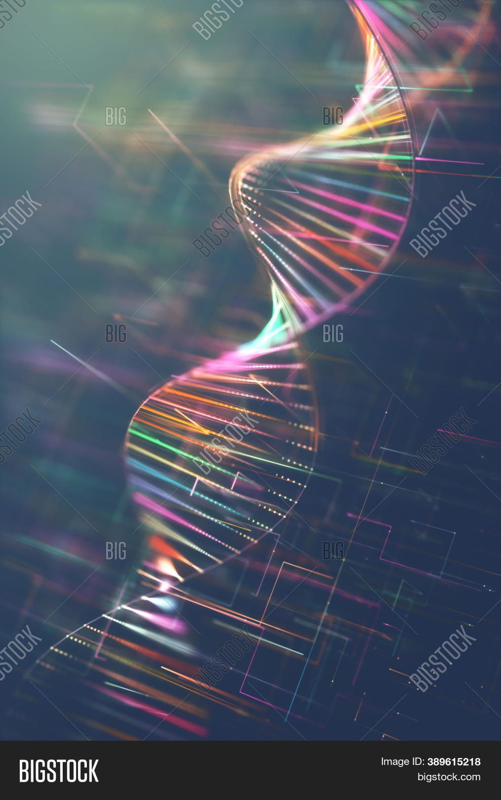 3d Render Dna Molecule Image & Photo (Free Trial) | Bigstock