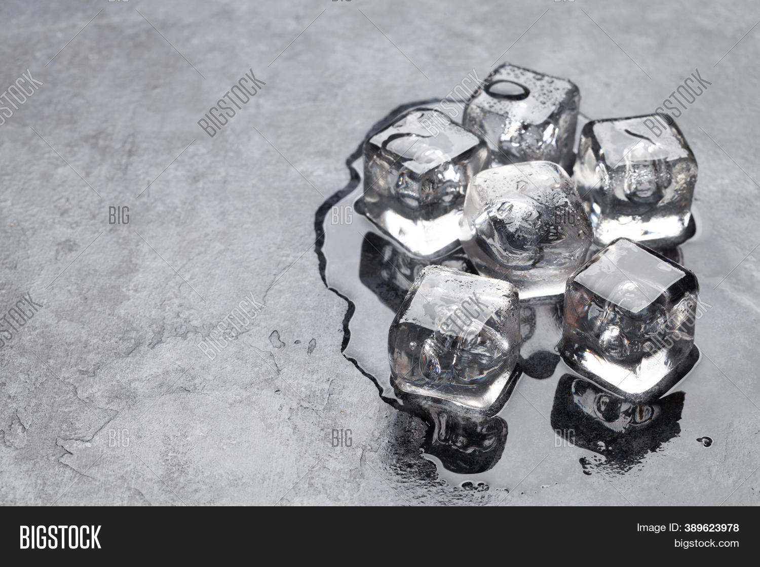 Ice Cubes Water Drops Image & Photo (Free Trial) | Bigstock
