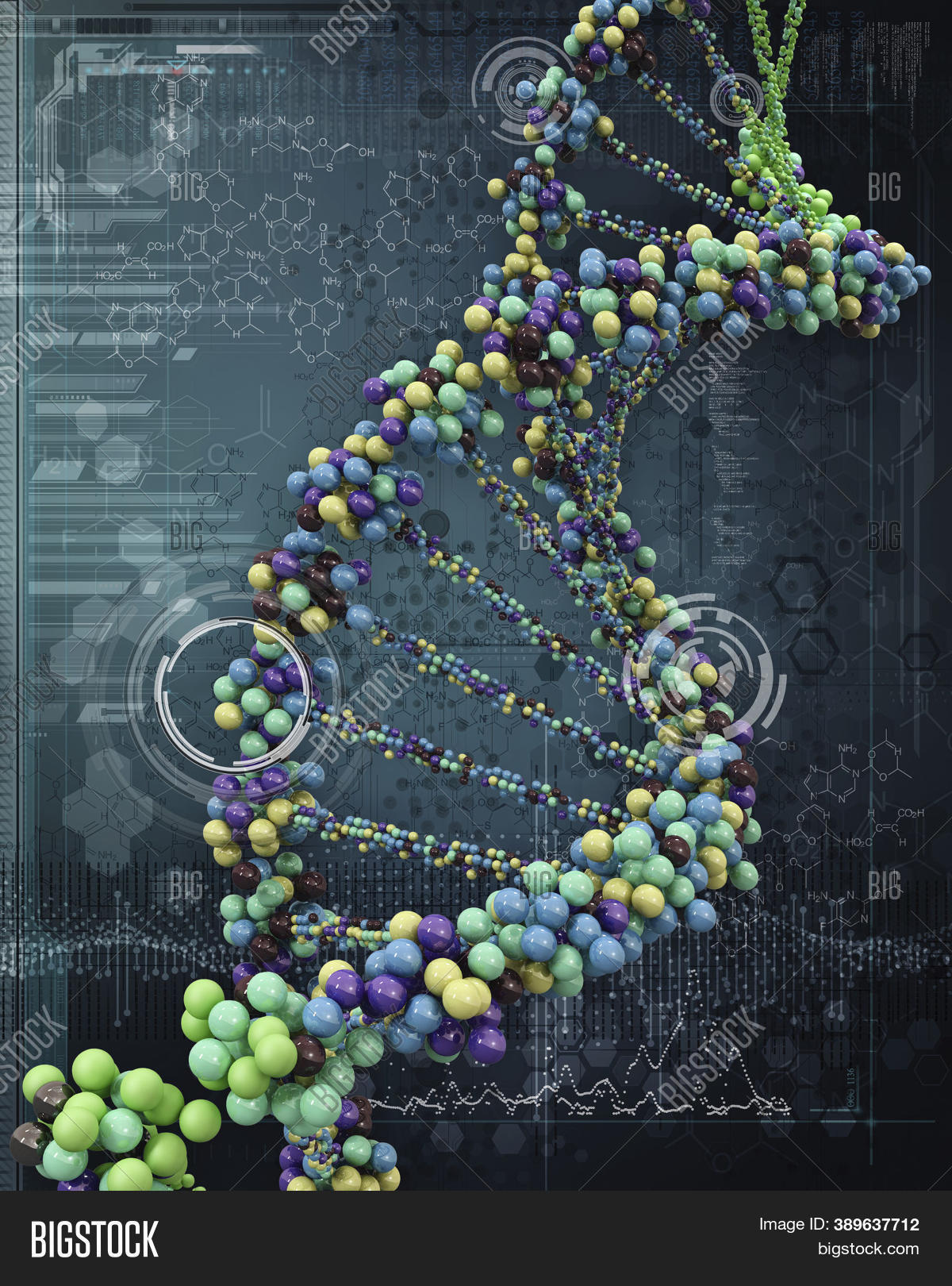 3d Render Dna Molecule Image & Photo (Free Trial) | Bigstock