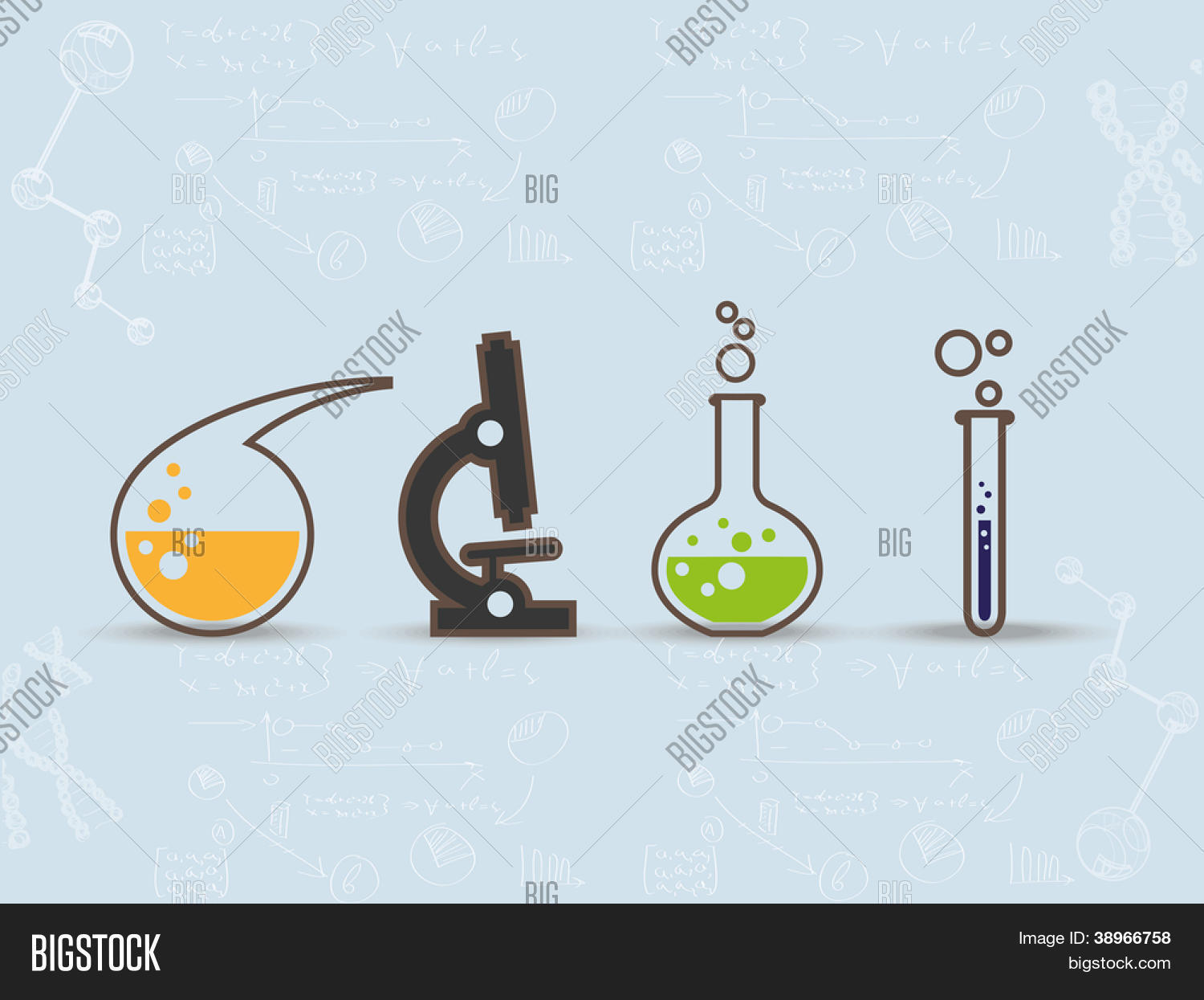 Set Scientific Vector & Photo (Free Trial) | Bigstock