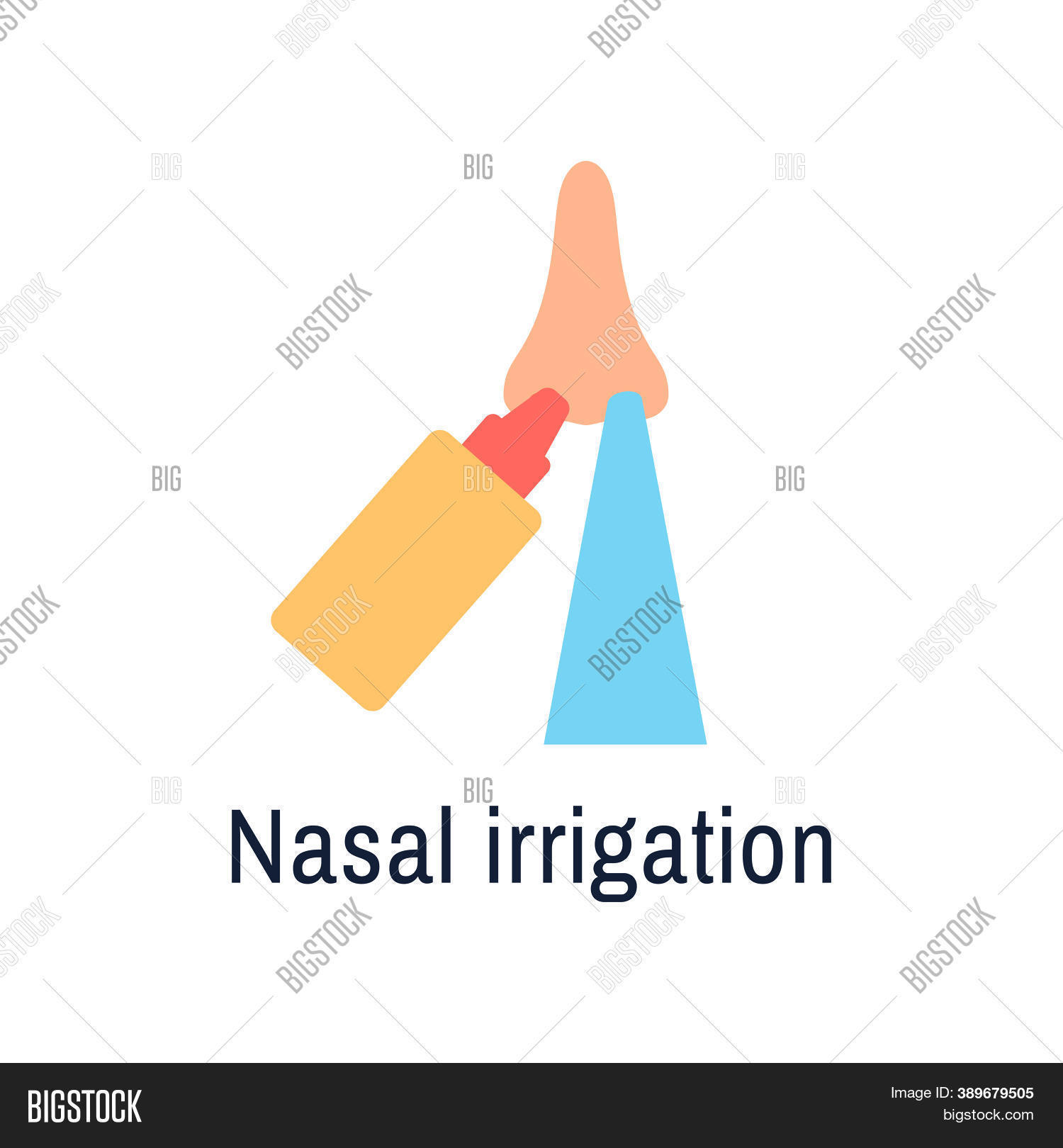 Nasal Wash Flat Icon Image & Photo (Free Trial) | Bigstock