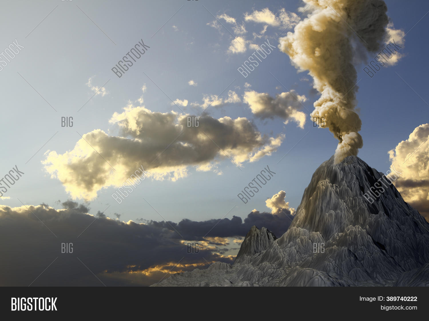 Big Volcano Eruption Image & Photo (Free Trial) | Bigstock