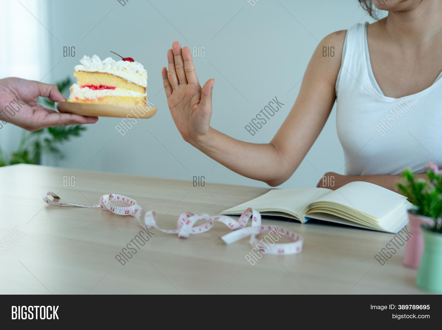 Women Refuse Cake Image & Photo (Free Trial) | Bigstock