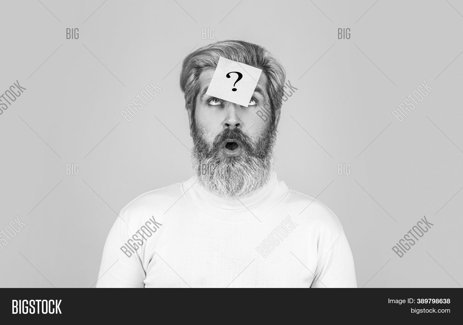 Thinking Bearded Man Image & Photo (Free Trial) | Bigstock