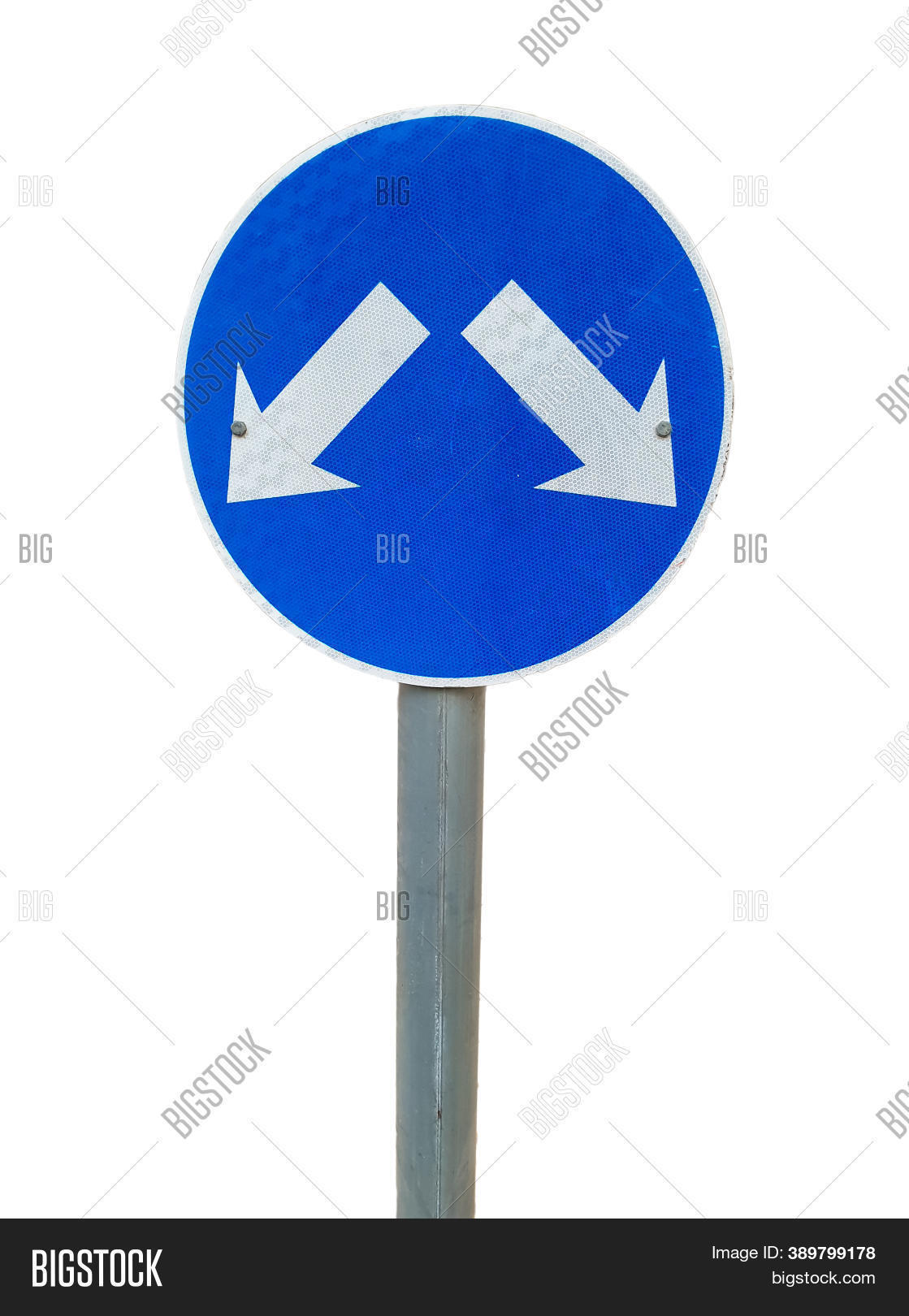 Road Sign Pointing Two Image & Photo (Free Trial) | Bigstock