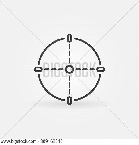 Aim Crosshair Outline Vector & Photo (Free Trial) | Bigstock