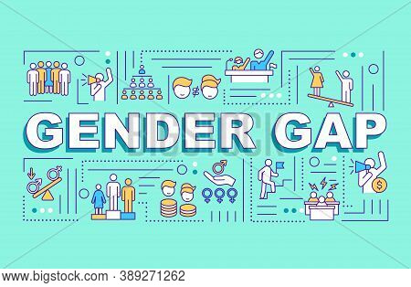 Gender Gap Word Vector & Photo (Free Trial) | Bigstock