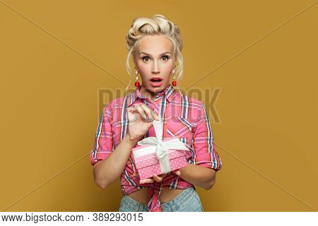 Surprised Pin- Woman Image & Photo (Free Trial) | Bigstock