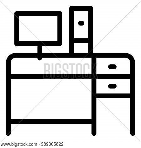 Computer Desk Icon. Vector & Photo (Free Trial) | Bigstock