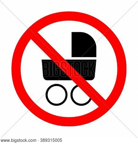 No Pram Sign White Image & Photo (Free Trial) | Bigstock
