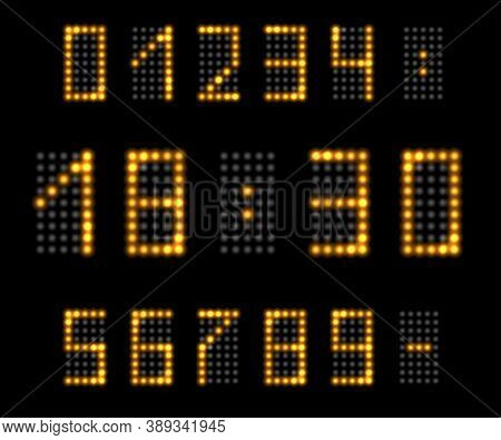 Led Light Numbers Vector & Photo (Free Trial) | Bigstock