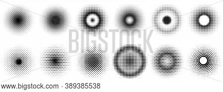 Set Simple Halftones Vector & Photo (Free Trial) | Bigstock