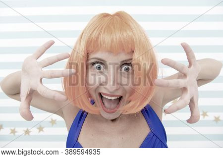 Happy Crazy Girl Party Image & Photo (Free Trial) | Bigstock