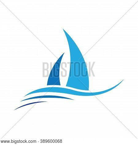Sailing Logo Vector Vector & Photo (Free Trial) | Bigstock