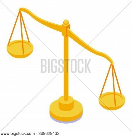Gold Scales Icon. Vector & Photo (Free Trial) | Bigstock