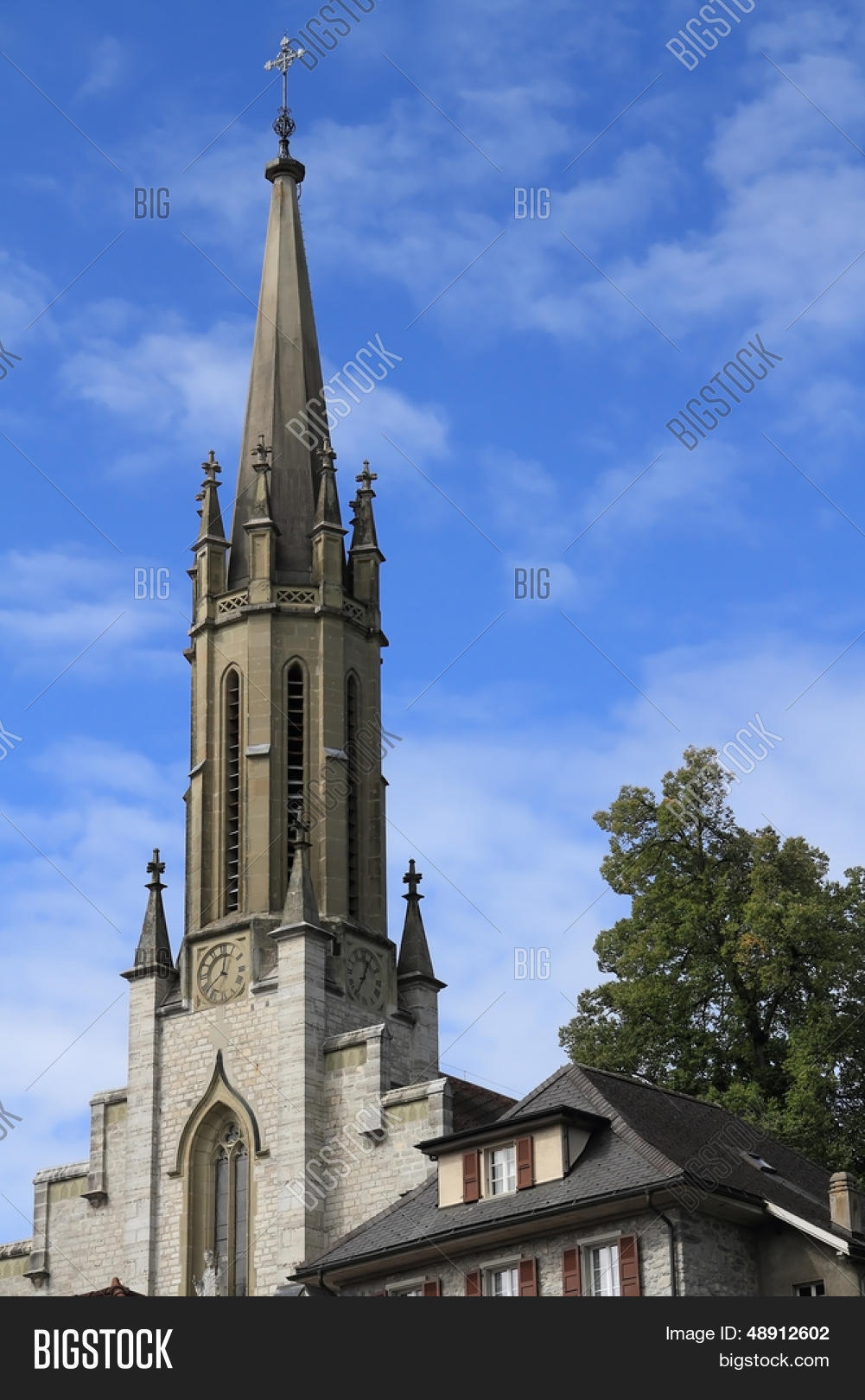 Slender Bell Tower Image & Photo (Free Trial) | Bigstock