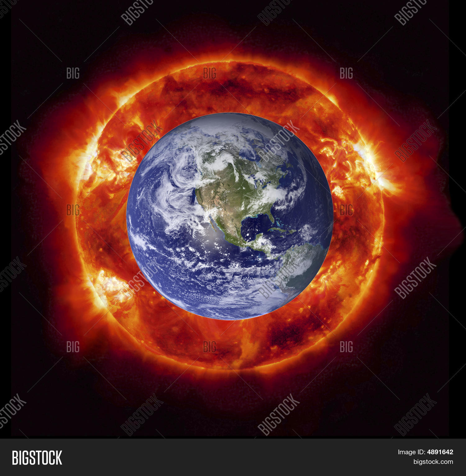 Sun Burning Earth Image & Photo (Free Trial) | Bigstock