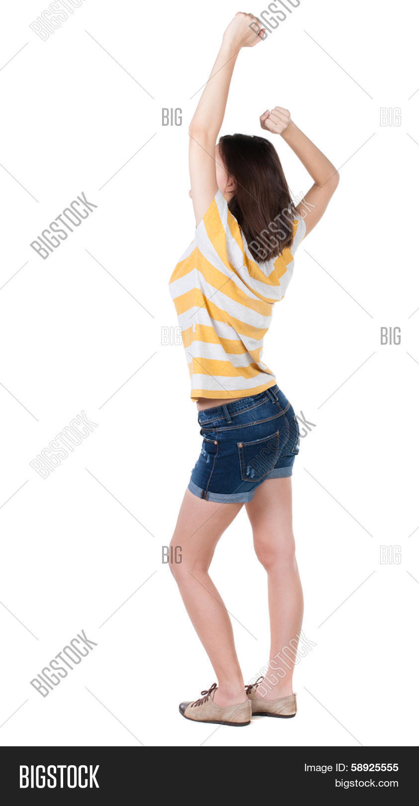 Back View Joyful Woman Image & Photo (Free Trial) | Bigstock