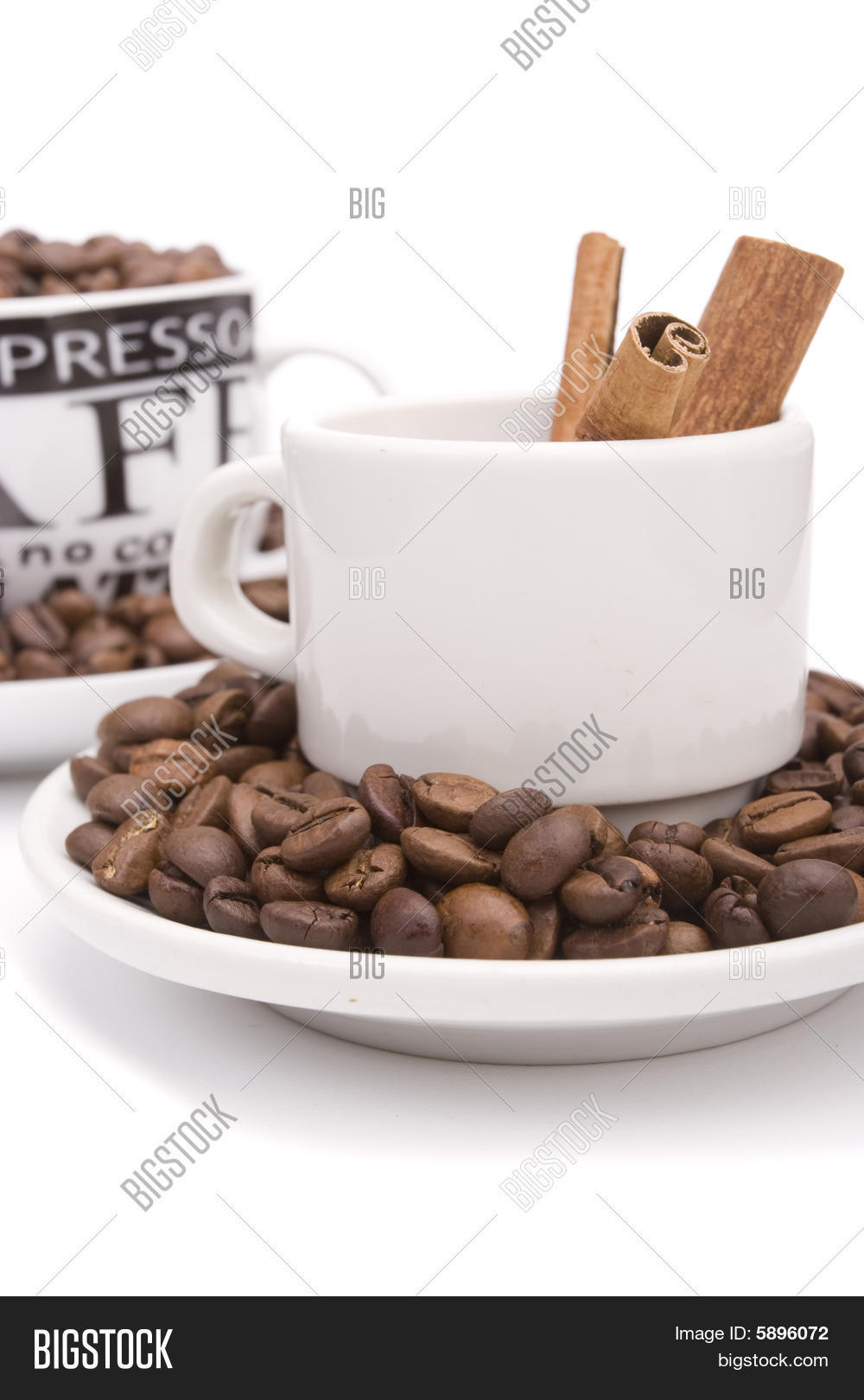 Cup Coffee Beans Image & Photo (Free Trial) | Bigstock