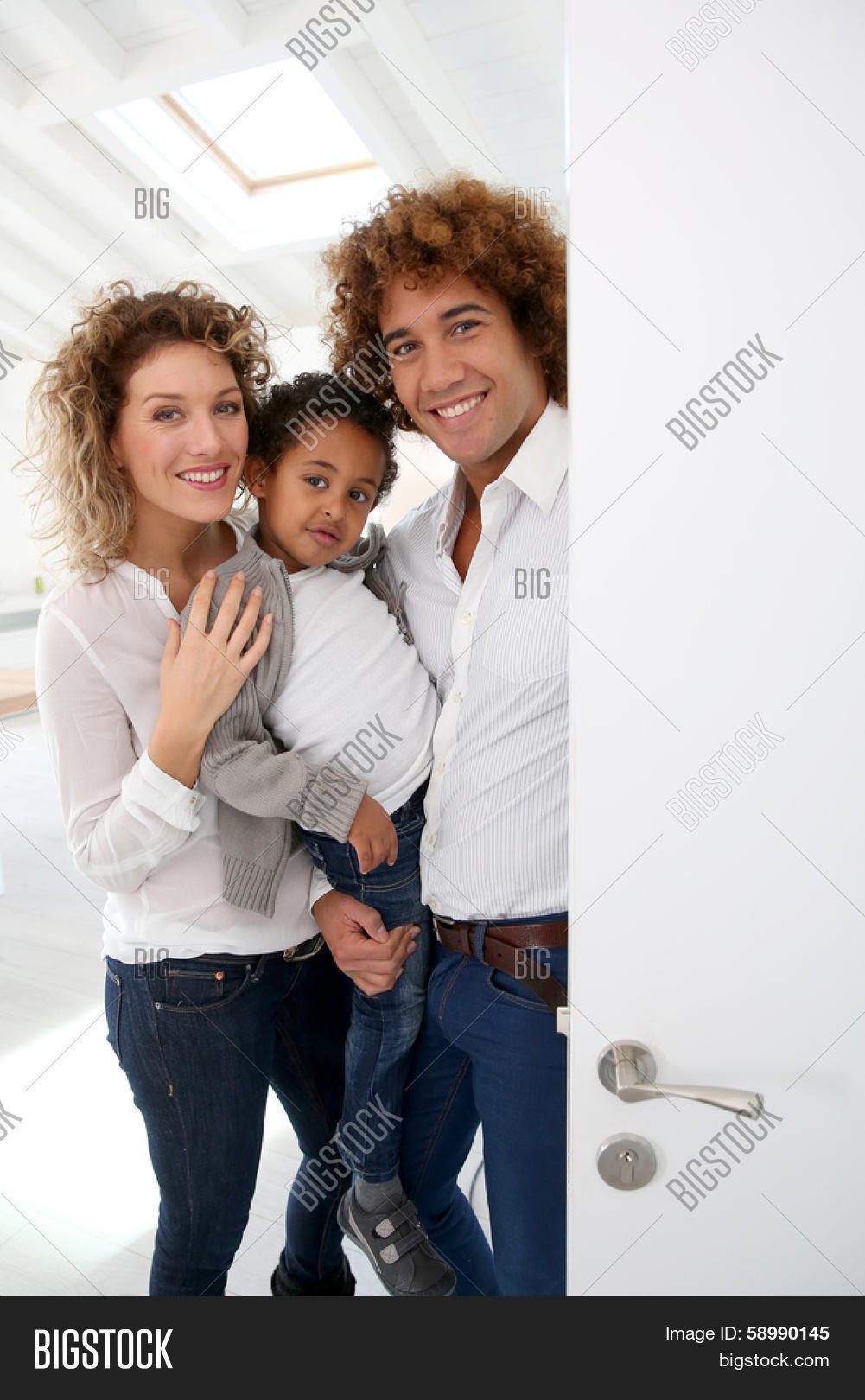 Happy Family Welcoming Image & Photo (Free Trial) | Bigstock