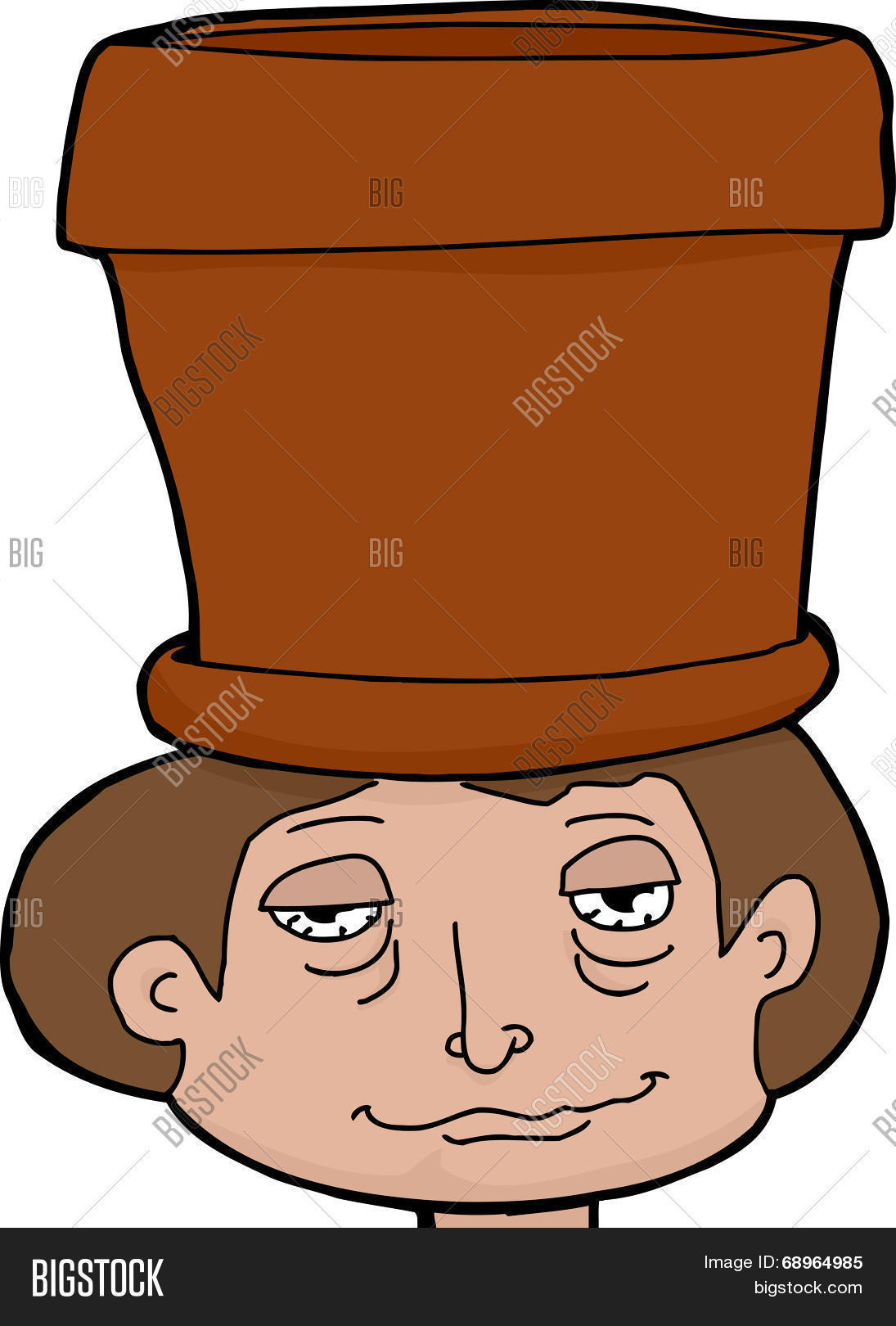 Pot Head Vector & Photo (Free Trial) | Bigstock