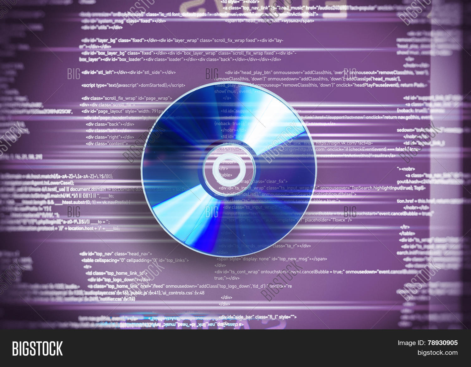One Cd Disc On Purple Image & Photo (Free Trial) | Bigstock