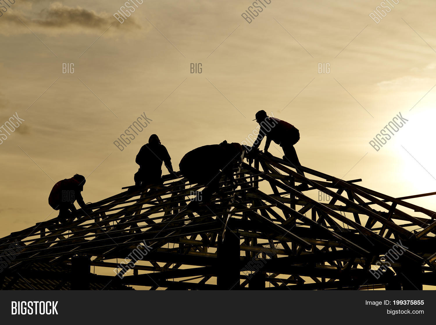 Contractor Silhouette Image & Photo (Free Trial) | Bigstock