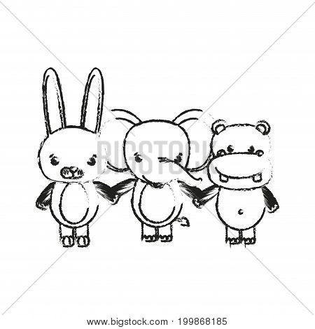 Animal Cartoon Holding Hands Images, Illustrations, Vectors - Animal ...