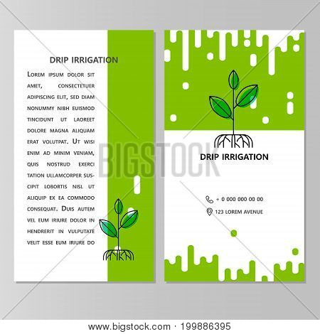 Drip Irrigation. Vector & Photo (Free Trial) | Bigstock