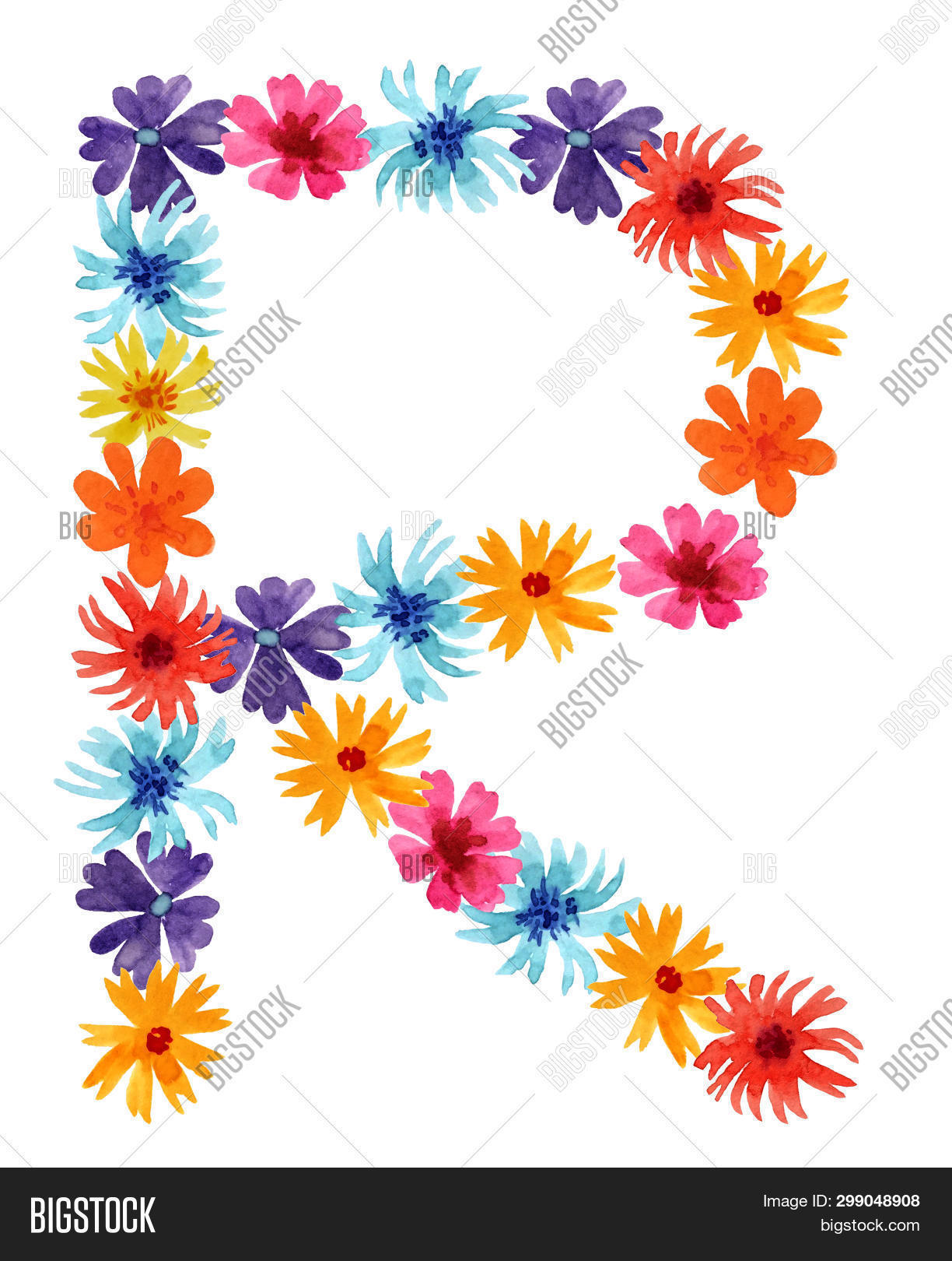 Watercolor Letter R Image & Photo (Free Trial) | Bigstock