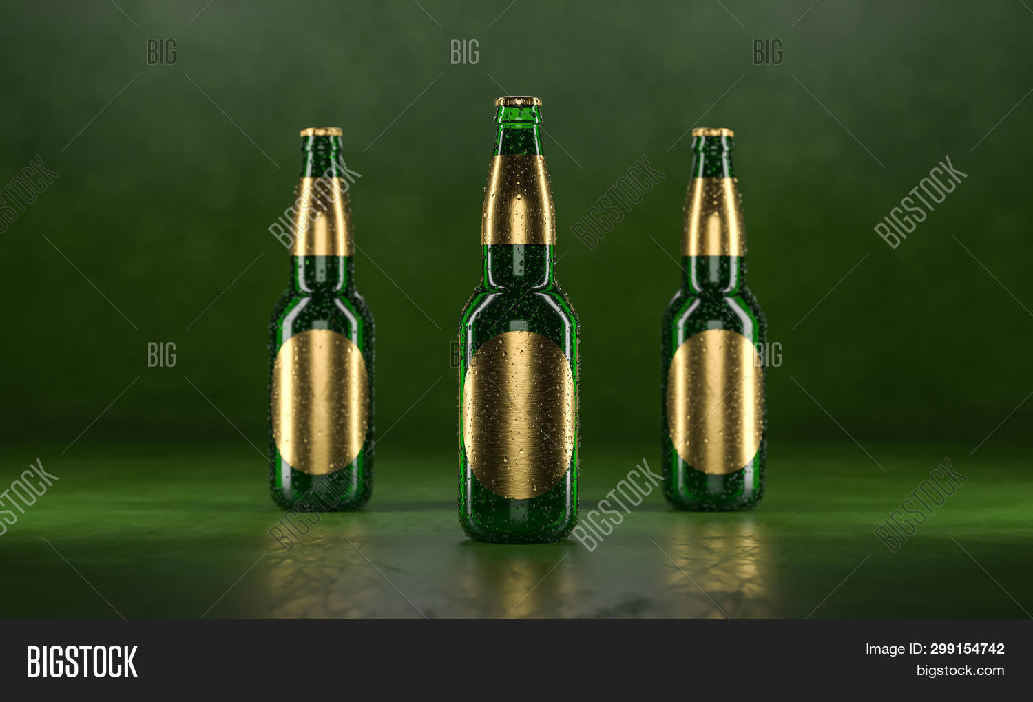Three Beer Bottles Image & Photo (Free Trial) | Bigstock