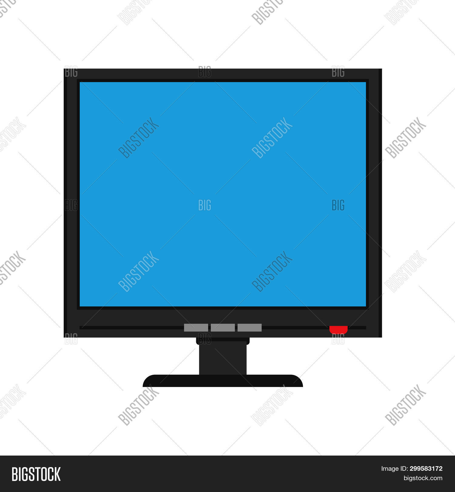 Monitor Screen Front Vector & Photo (Free Trial) | Bigstock