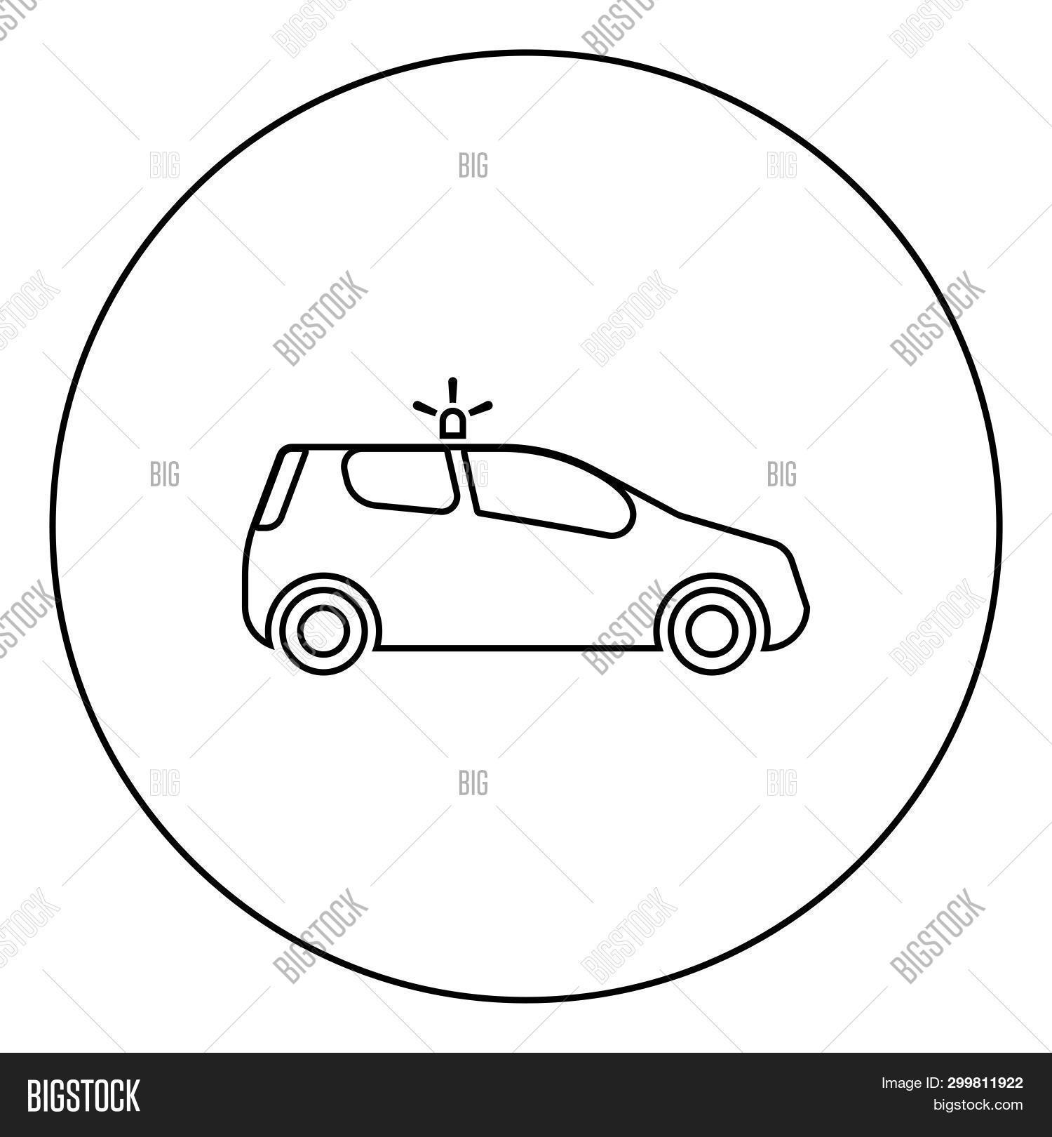 Security Car Police Vector & Photo (Free Trial) | Bigstock