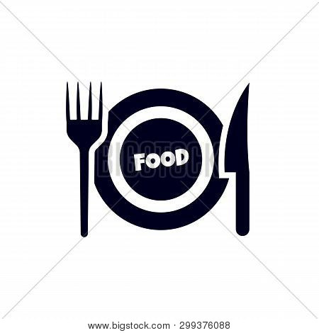 Food Icon On White Vector & Photo (Free Trial) | Bigstock