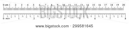Inch Rulers. Vector & Photo (Free Trial) | Bigstock