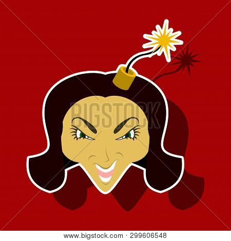 Mean Lady Cartoon