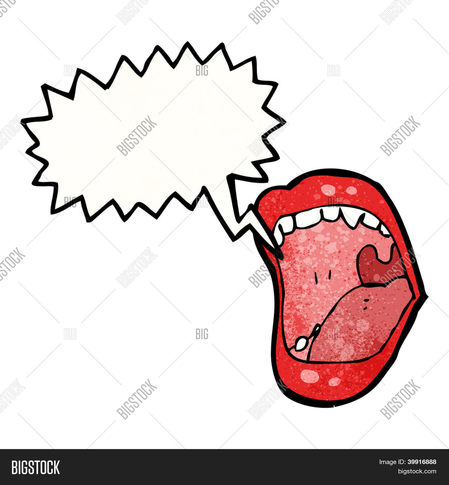 Vector y foto Boca Gritando De La (prueba gratis) | Bigstock