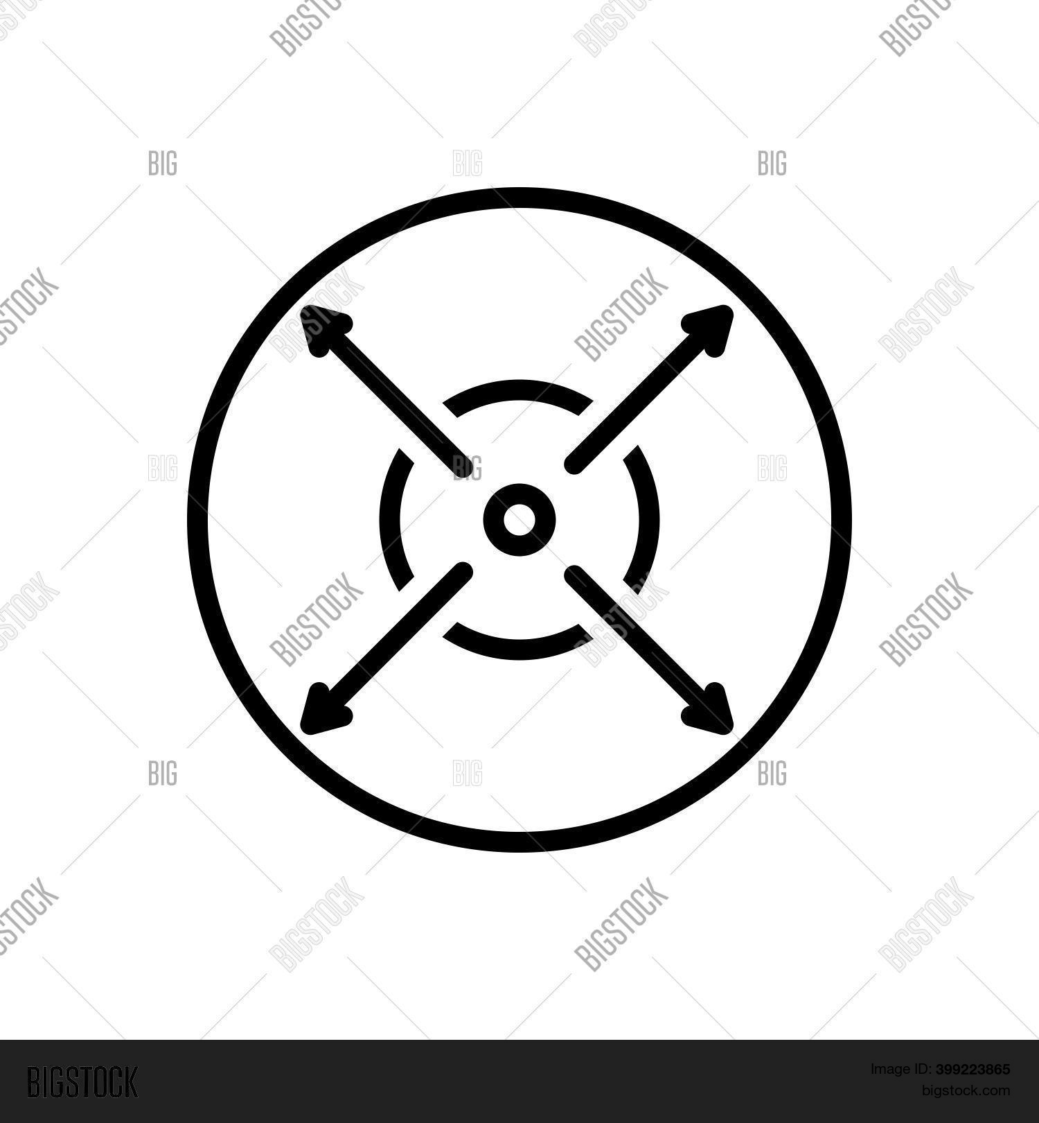 Black Line Icon Vector & Photo (Free Trial) | Bigstock